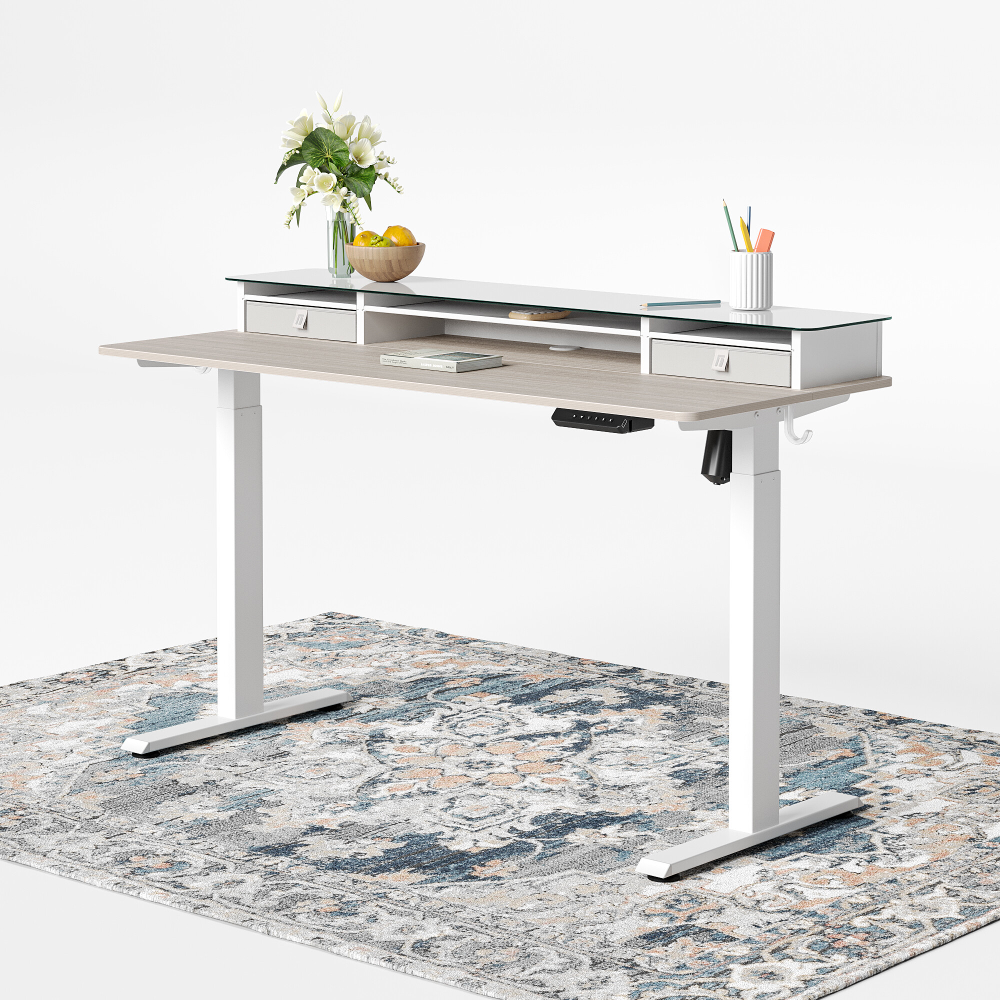 7 best Height adjustable standing desk with drawers in 2022 - fezibo