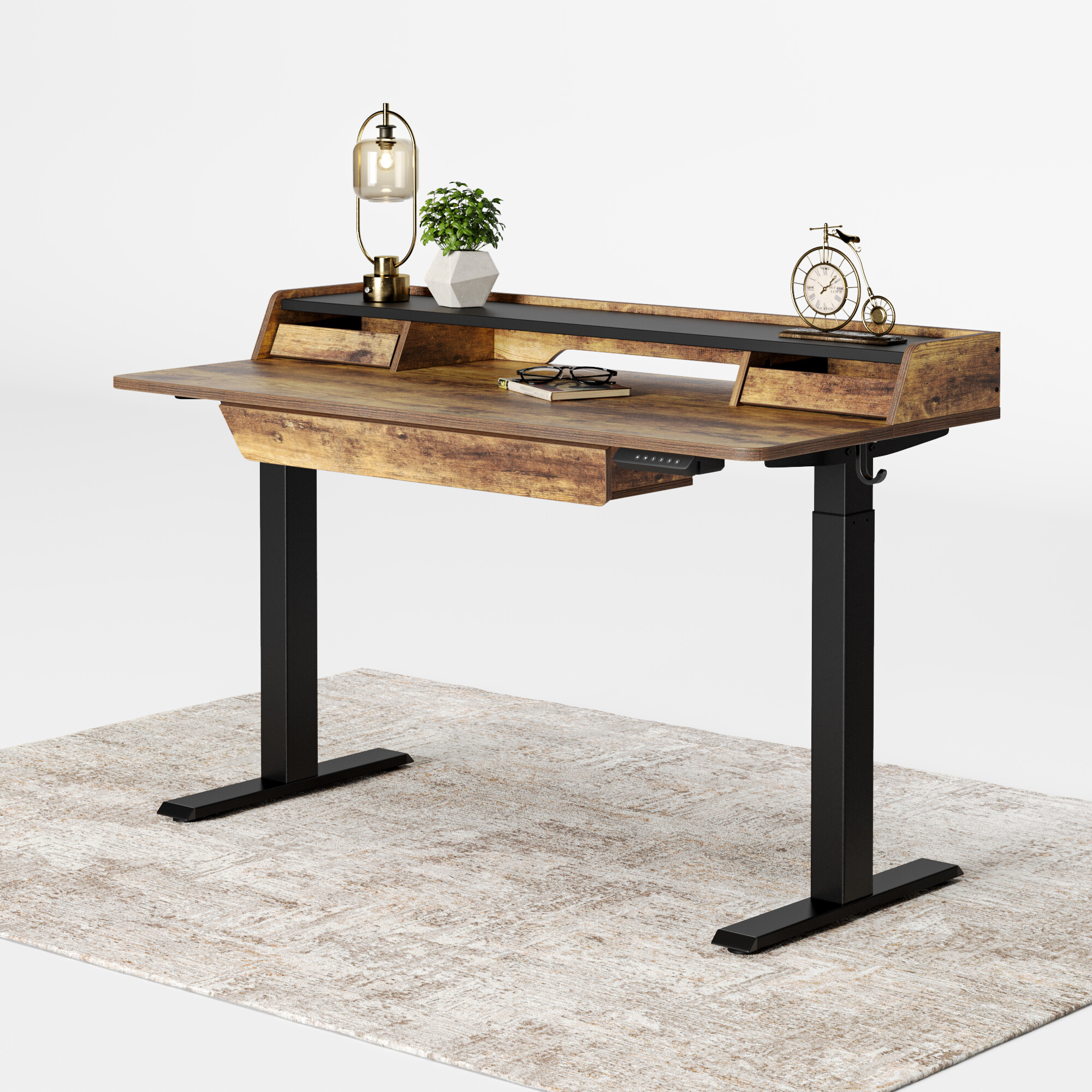 7 best Height adjustable standing desk with drawers in 2022 - fezibo